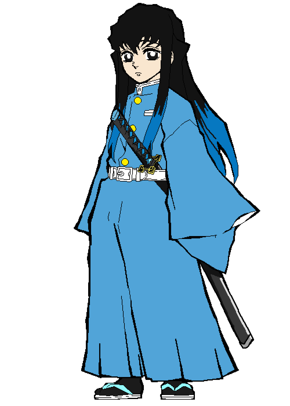 Pixilart - Muichiro Tokito Base demon slayer by Beserker