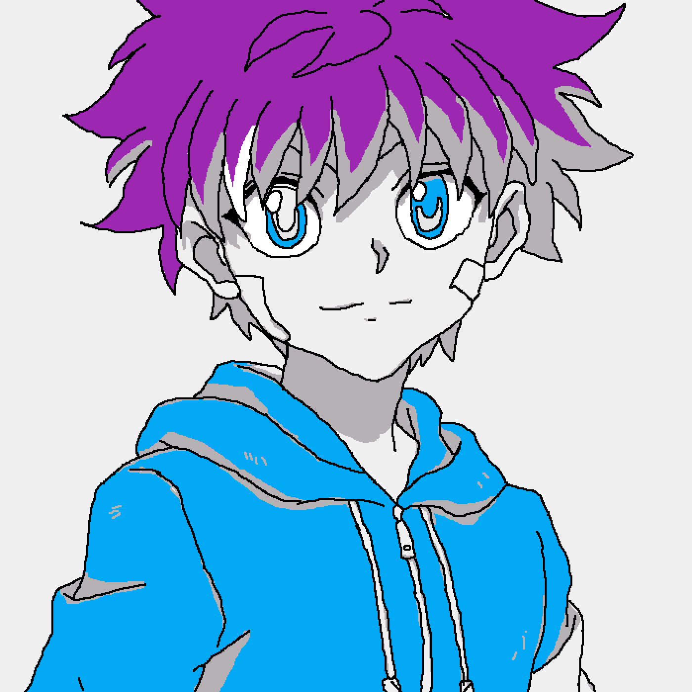 Pixilart - Killua Zoldyck Base hxh more easier one by Muichiro12