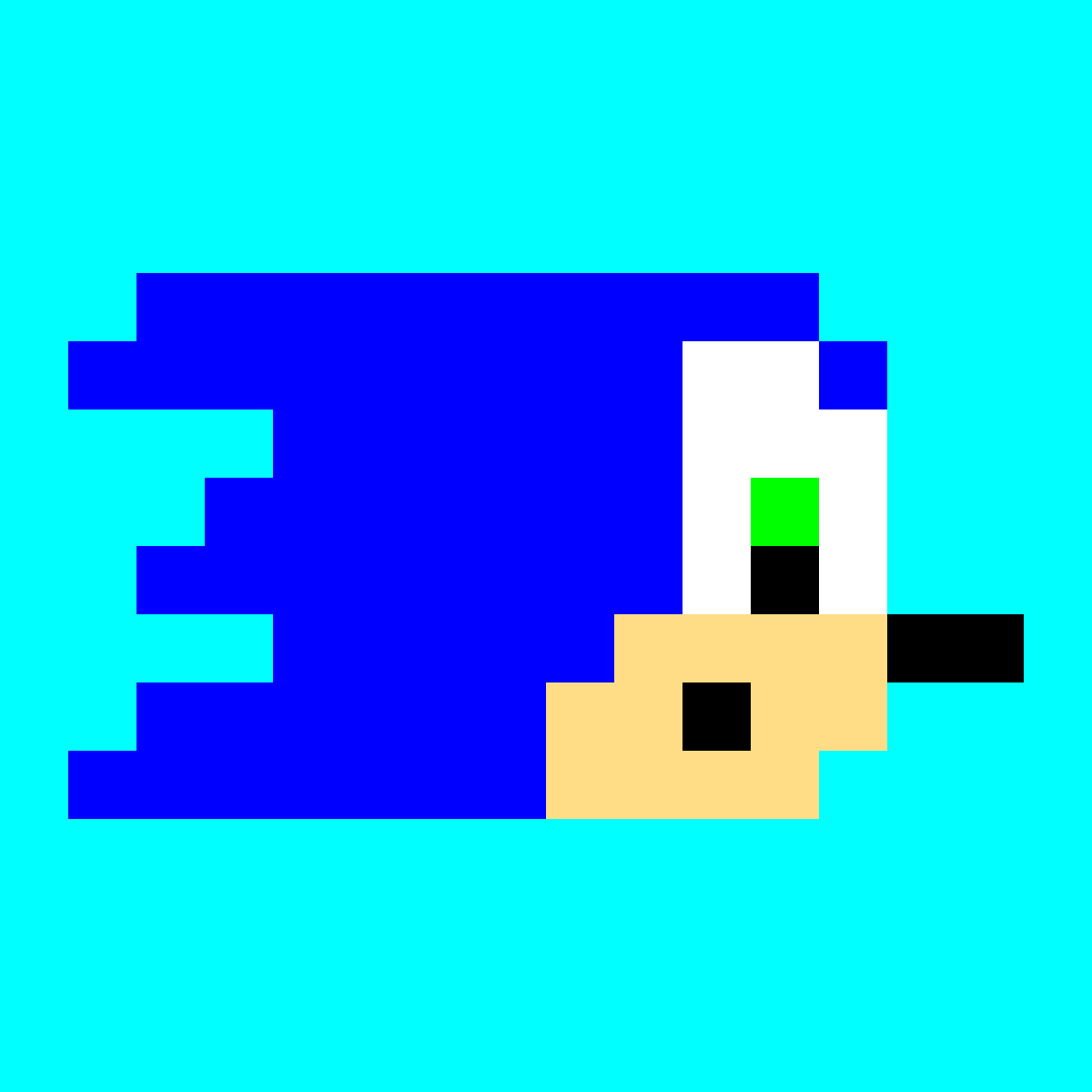 Pixilart - Sonic winking by BruhPlaysGames