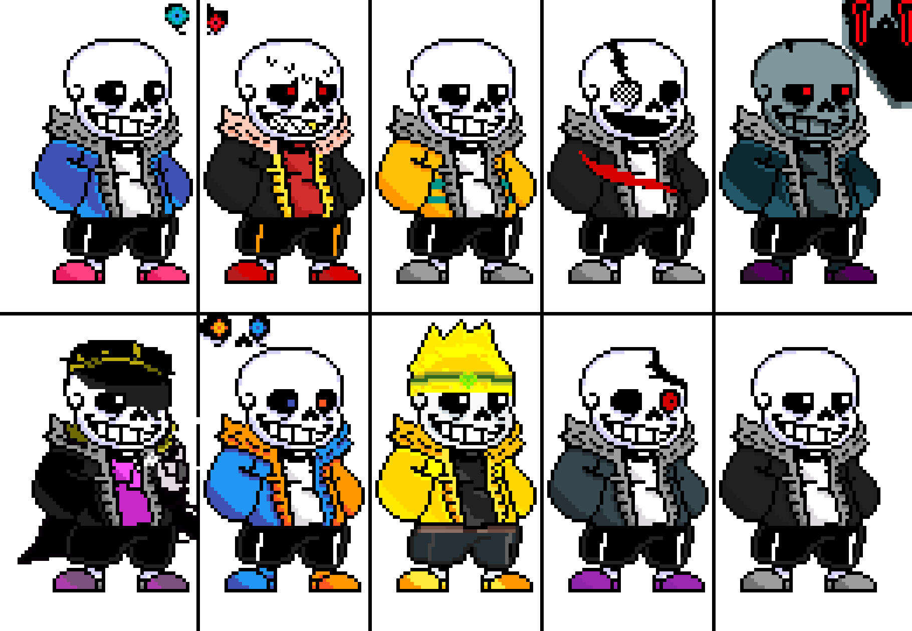 Editing vhs sans - Free online pixel art drawing tool - Pixilart