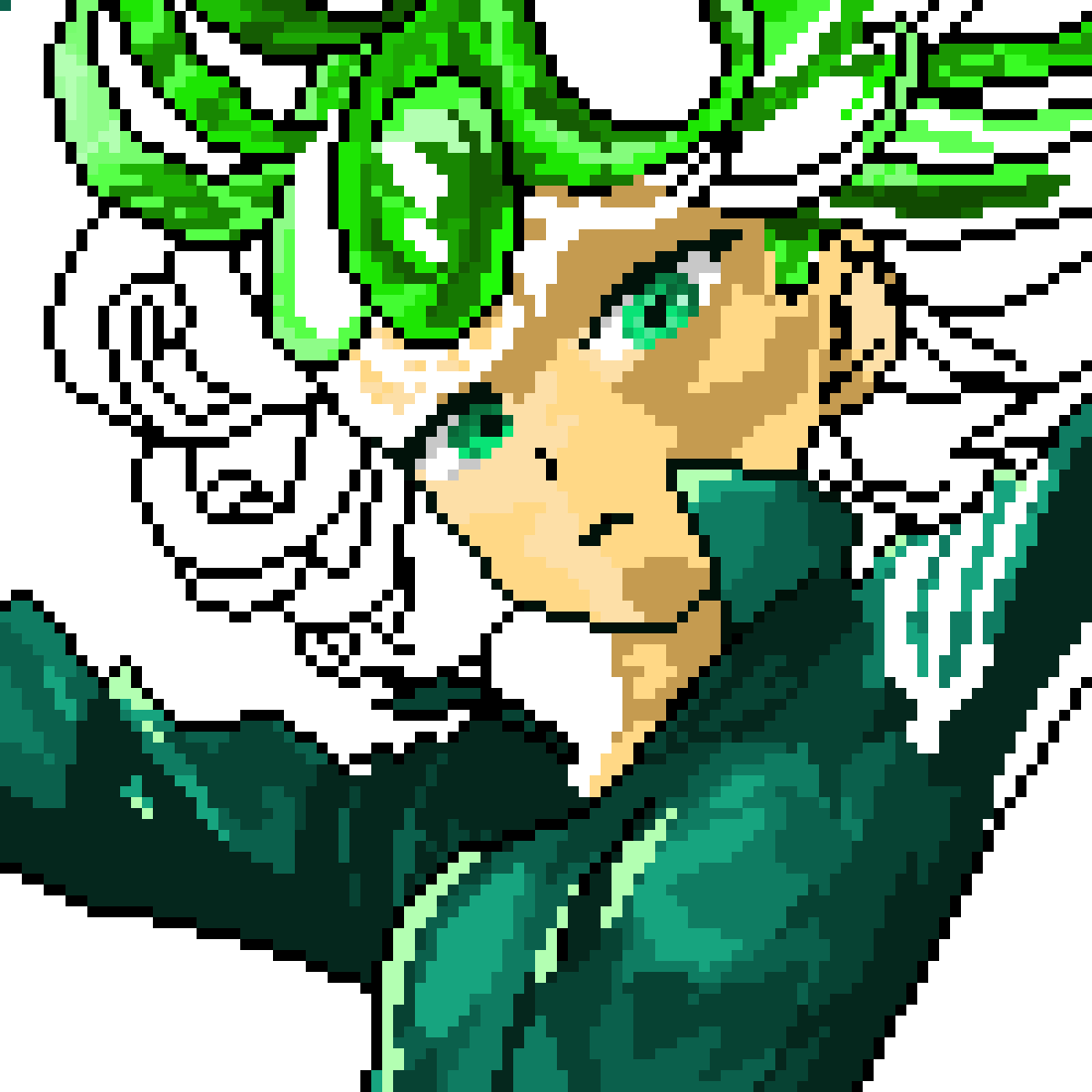 Pixilart - TATSUMAKI (almost done!) by Zelatrix-Mobile