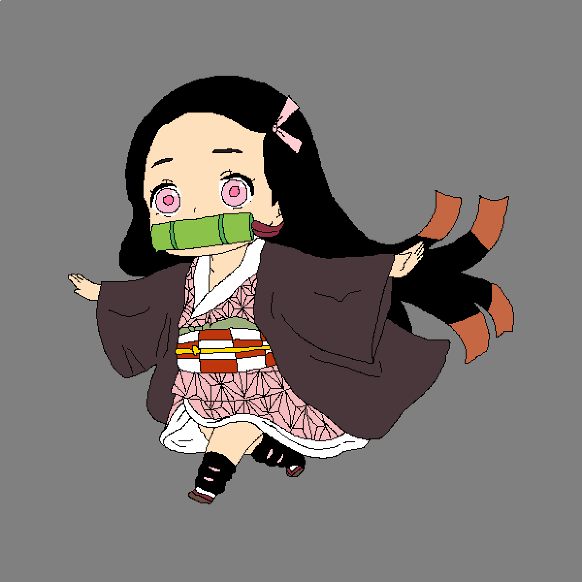 Pixilart - Nezuko Base by th3-st4rz-sp34k