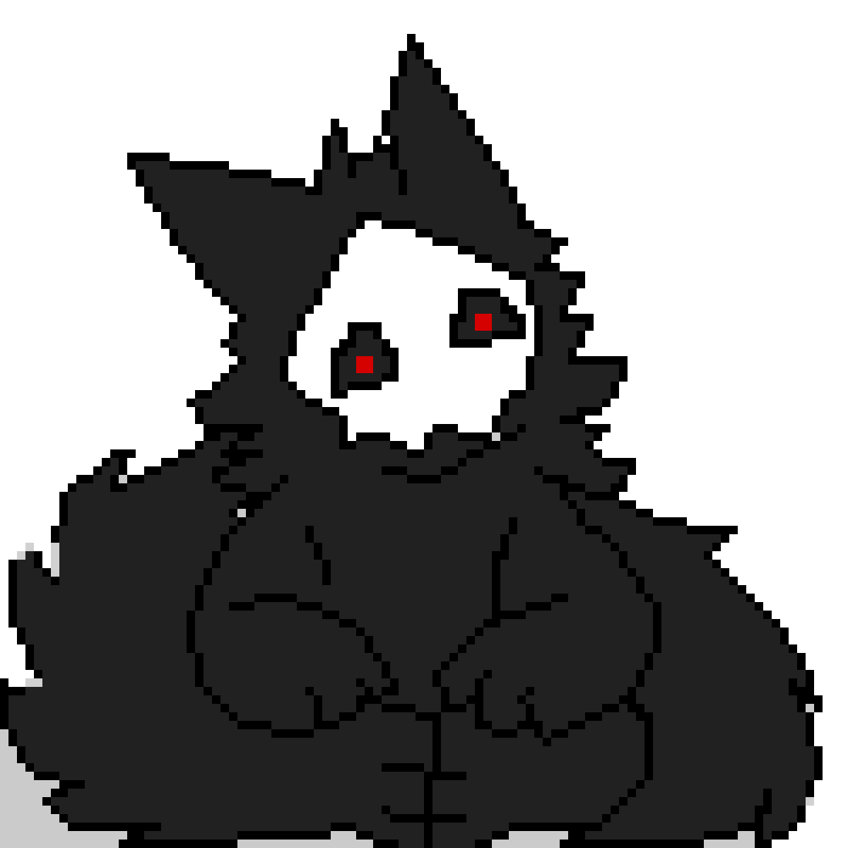 Pixilart - Puro with red eyes by jake-protogen