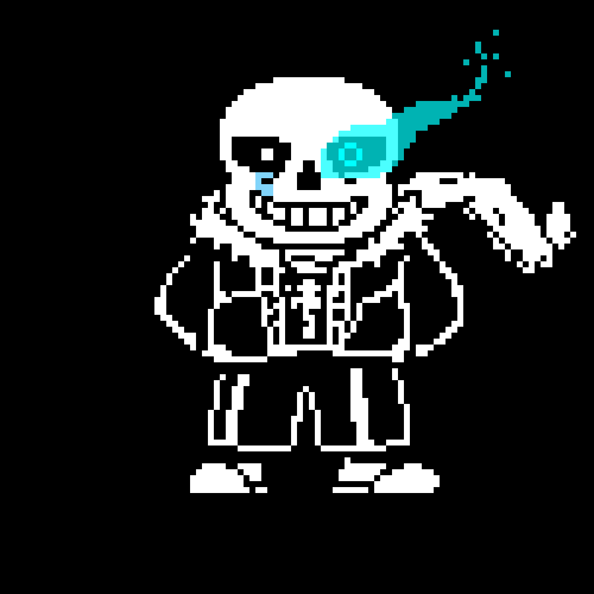 Pixilart - FANON Sans Battle Sprite! by Matthew2013