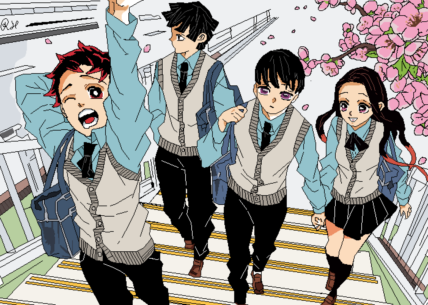 Pixilart - Demon Slayer Kimetsu Academy by Drk-Phoenix1220