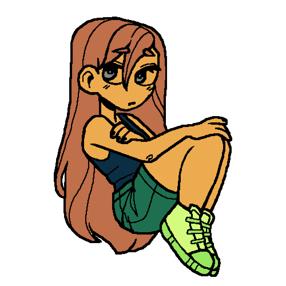 Pixilart - shy girl base by mrs-pinky