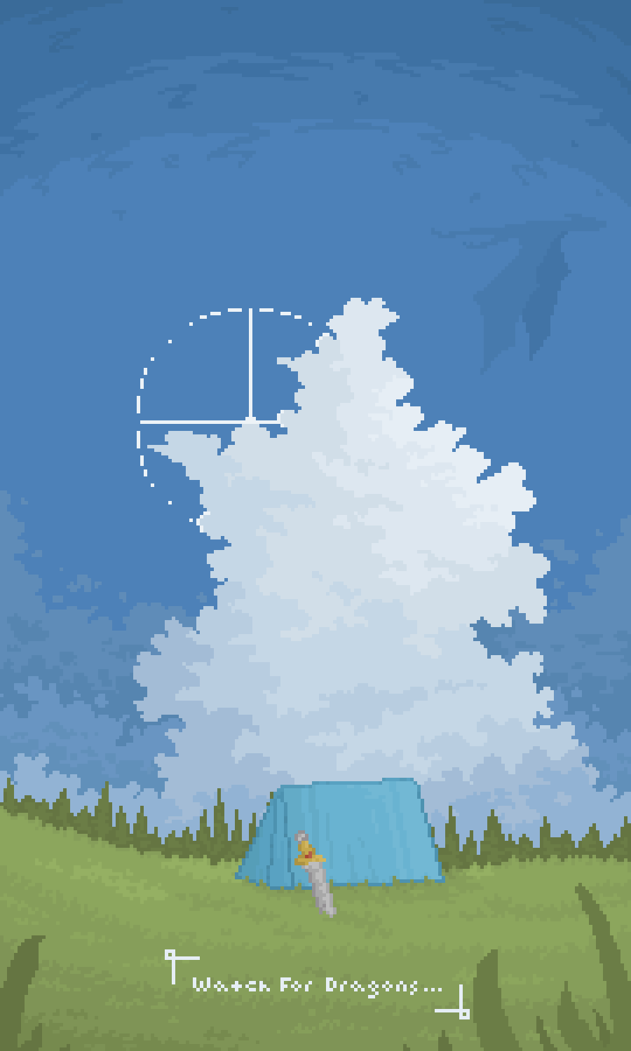 Pixilart - Tent & Clouds WIP 5 by PerfectPixels