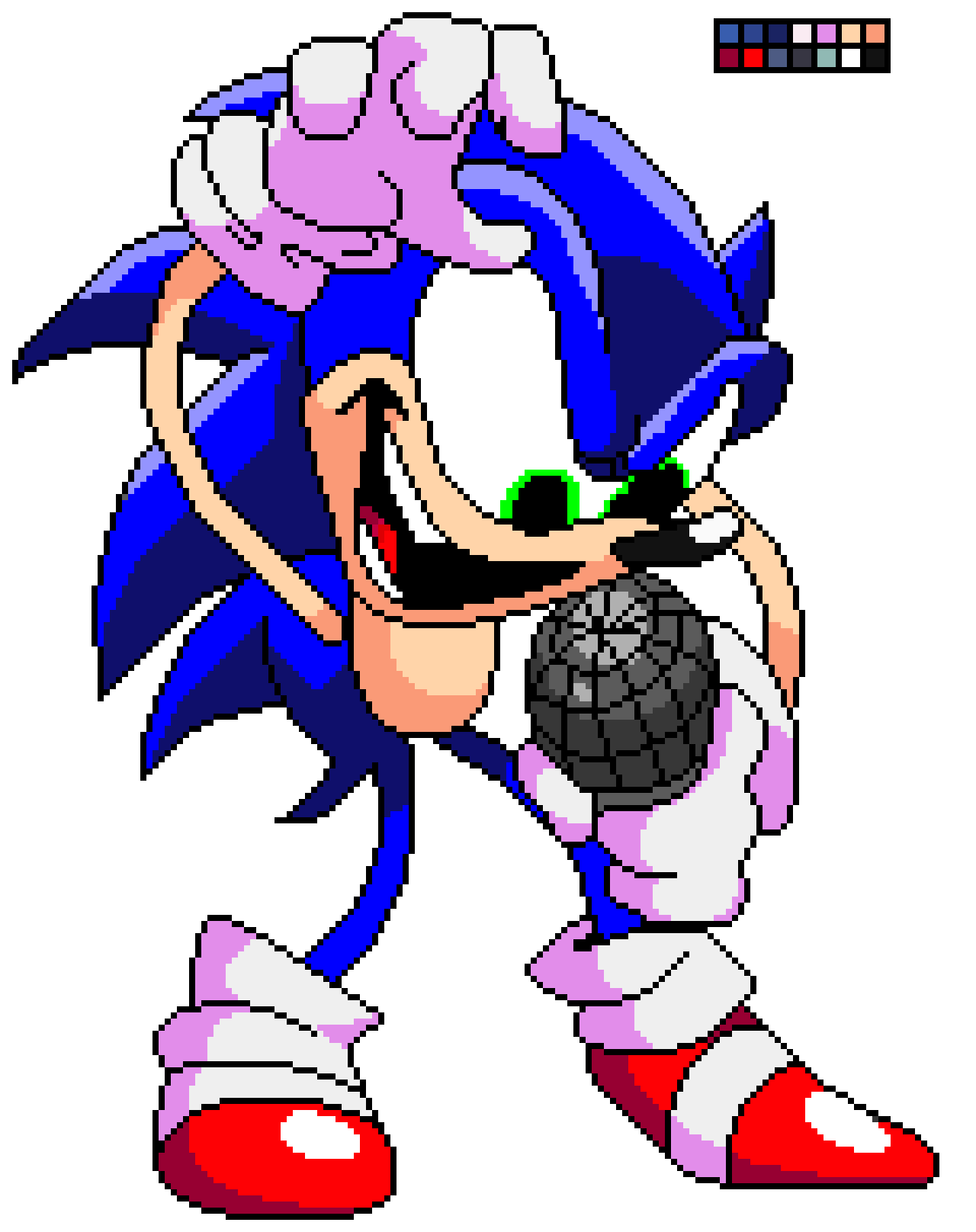Editing Sonic Base - Free online pixel art drawing tool - Pixilart
