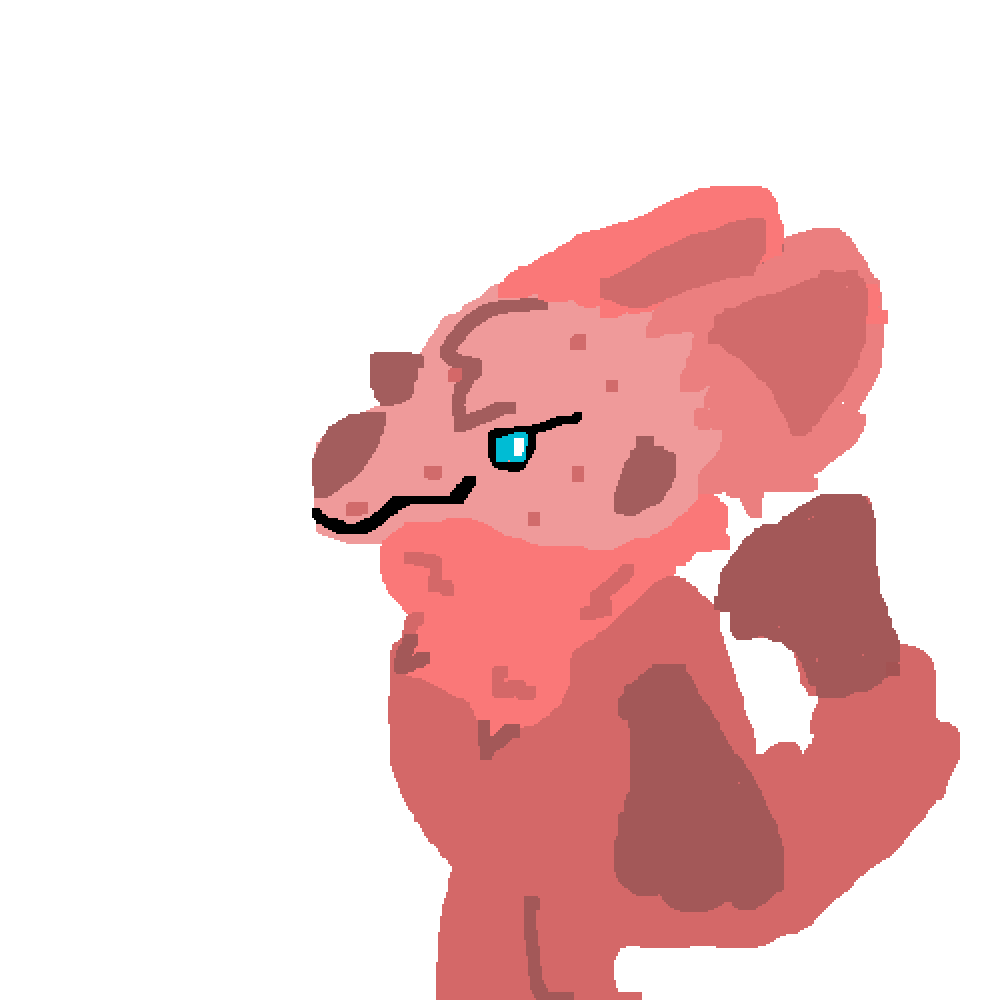 Pixilart - Strawberry wolf new oc by Sawdew