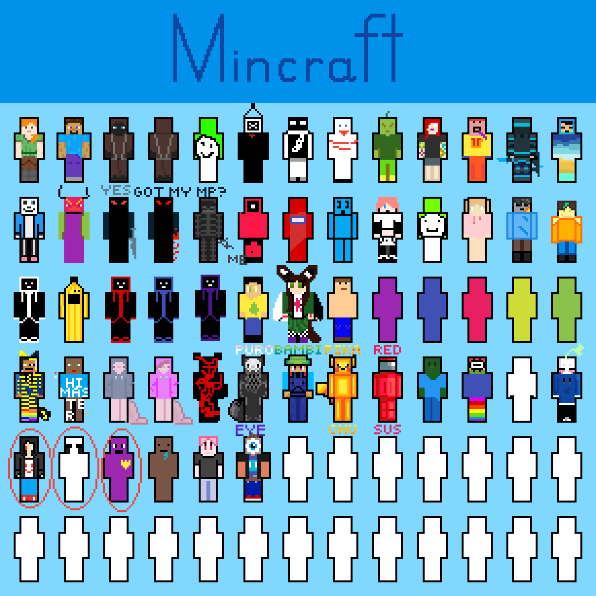 Pixilart - Minecraft Skin Challenge by EyeLord