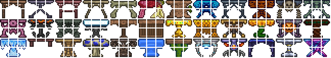 Pixilart - Terraria Tile ID #14 | Table by tSpritesheeter