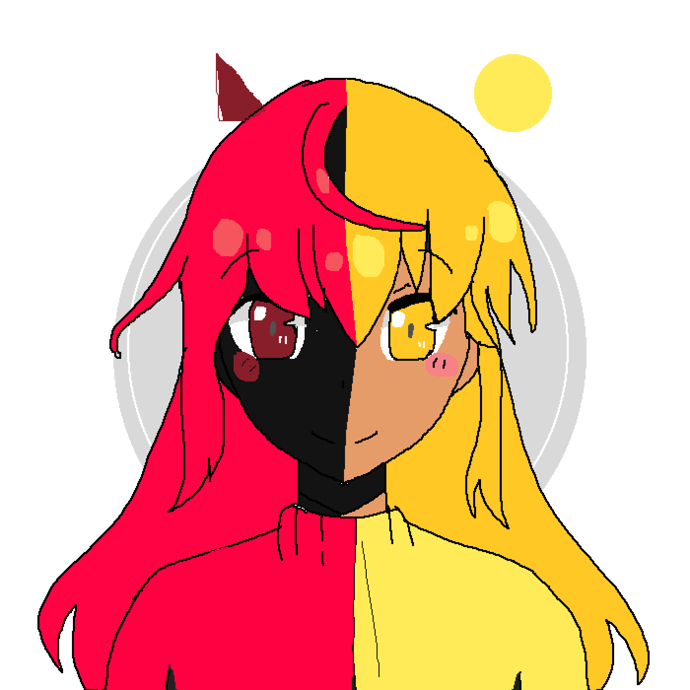 Pixilart - Anime Pfp Base by nezukokamdo123