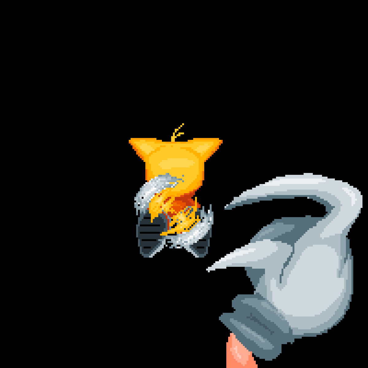 Pixilart - Pov: your sonic.exe chasing tails by Jezra10