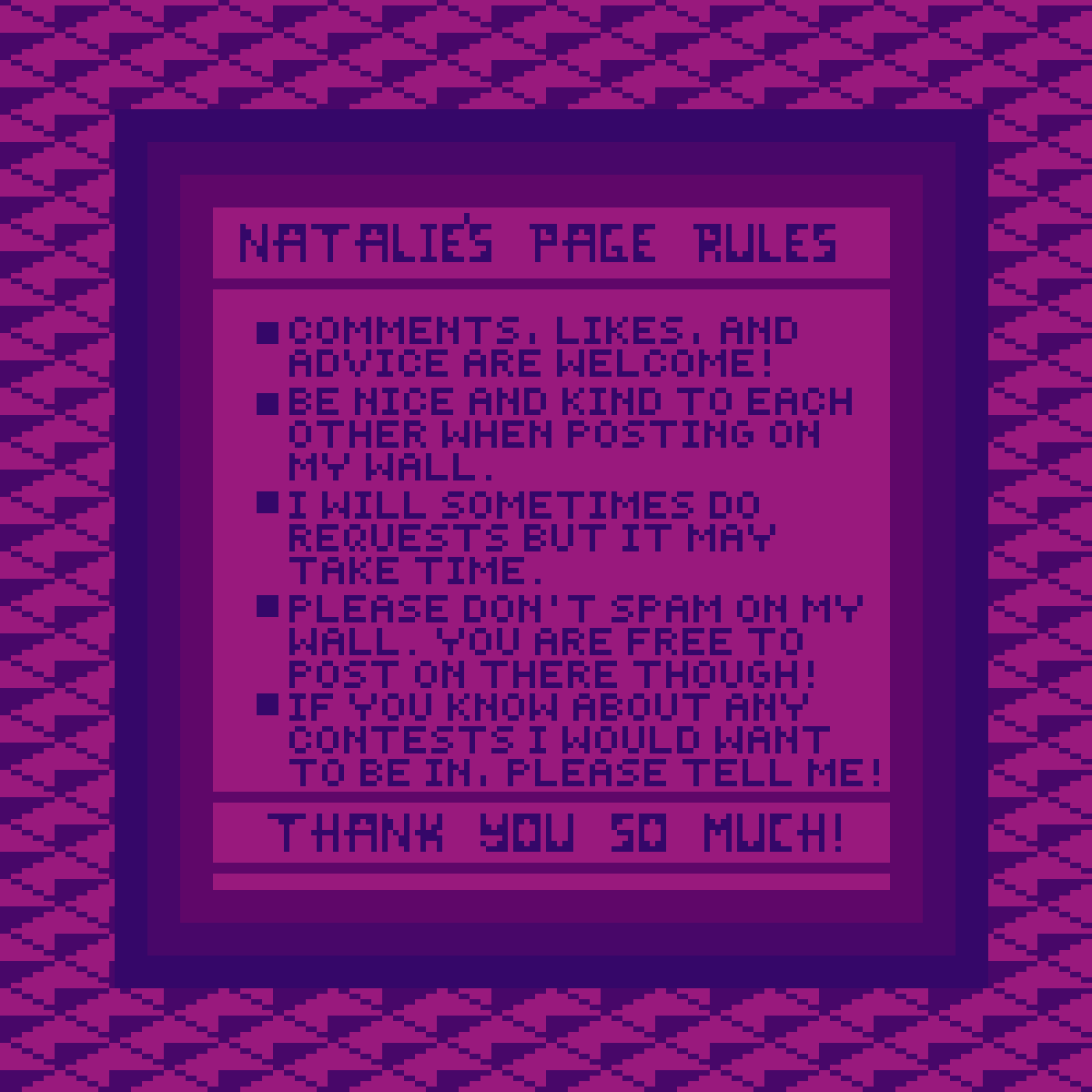 Pixilart My Rules By NatNoodles