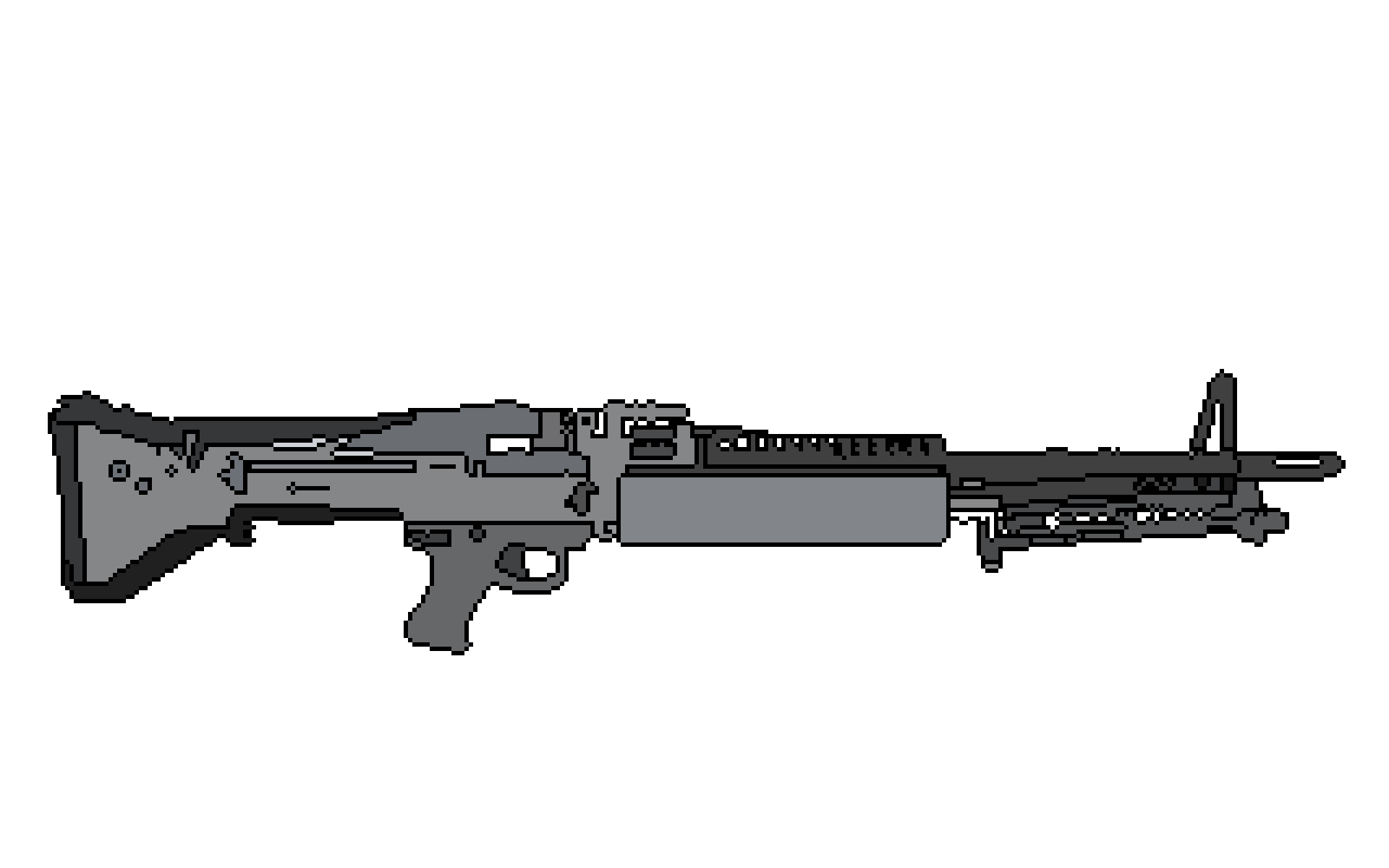 Pixilart - M60 MACHINE GUN by f-22-portal-2