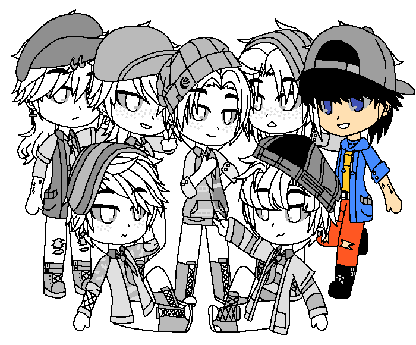 Pixilart - Gacha 7 Boy Base by demon-slayer109