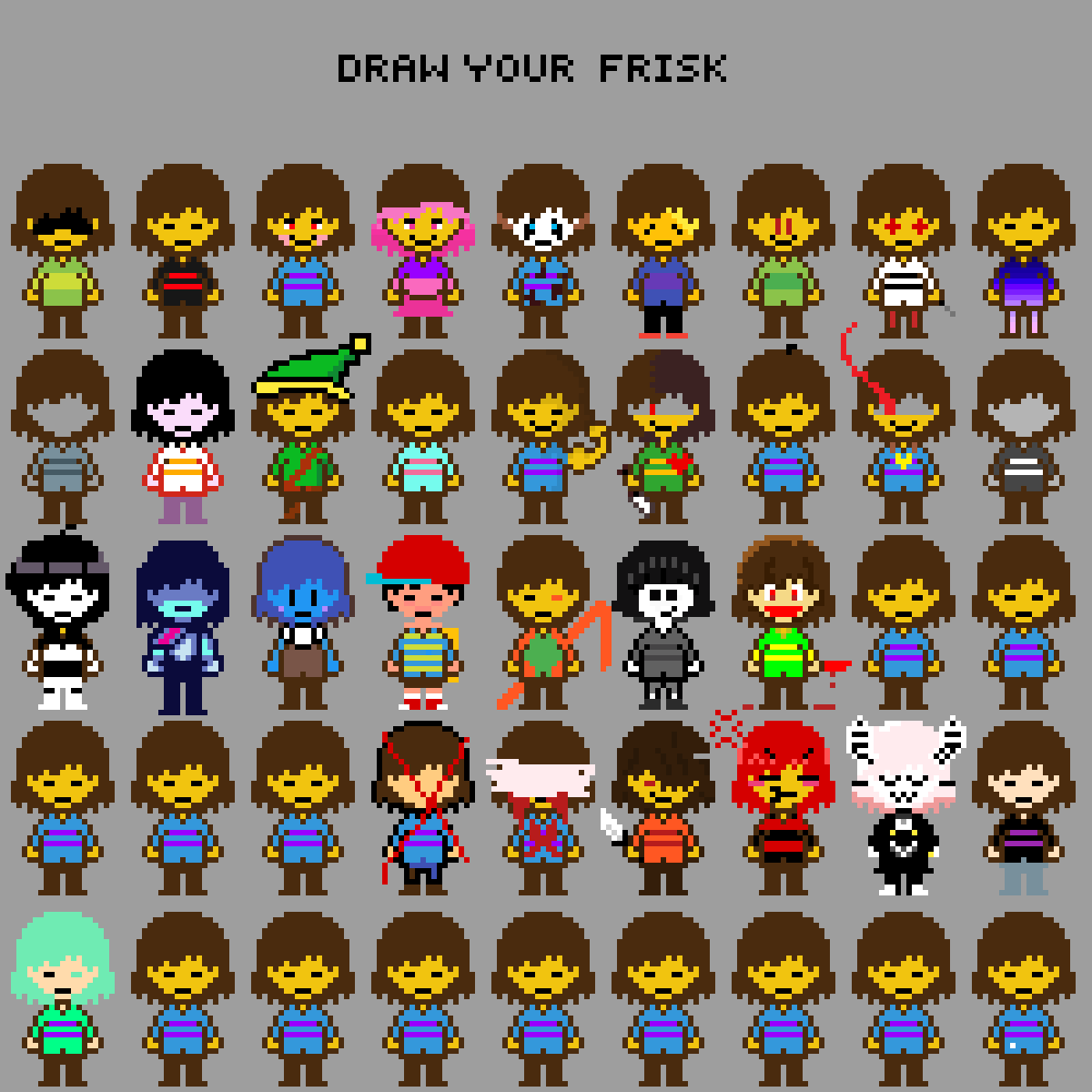 Pixilart - MAKE YOUR OWN FRISK! by echo-heathcliff