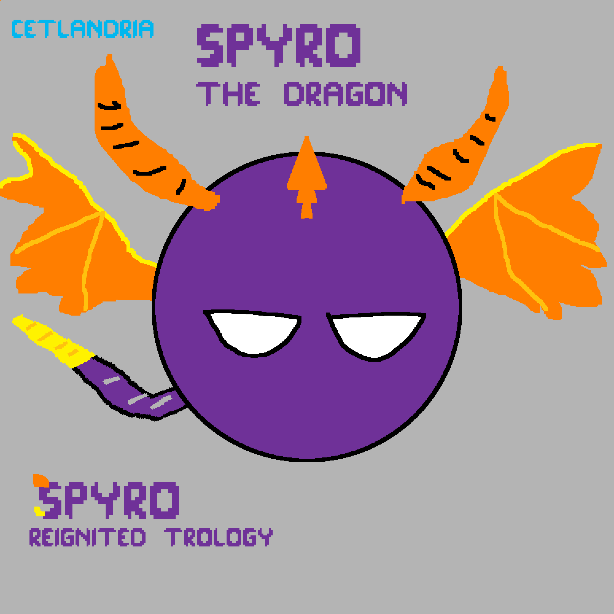 Pixilart - Spyro the Dragon ball by DwmHCWu1YypUrIi