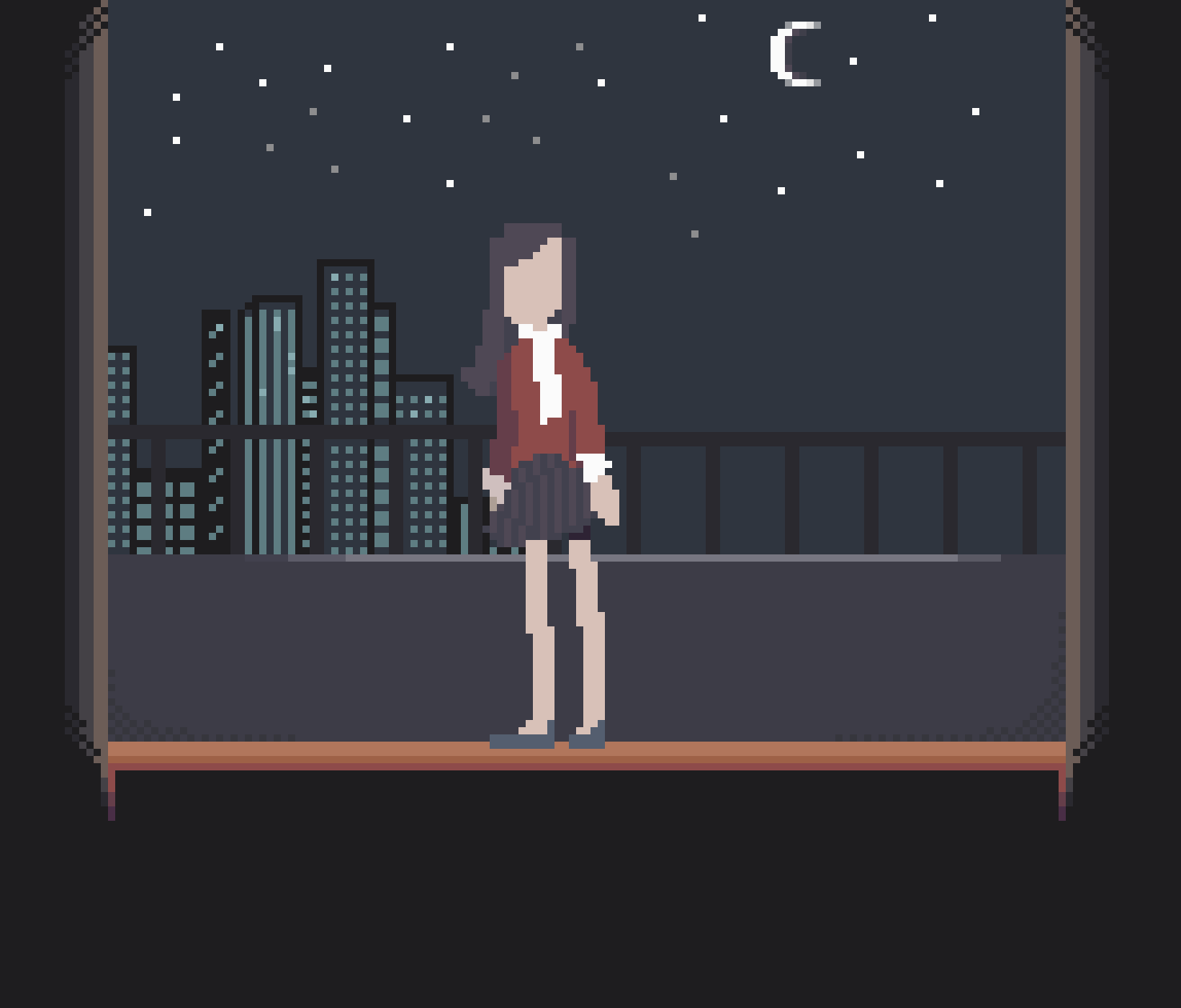 Pixilart - Rooftop Cityview by BumbleDumm