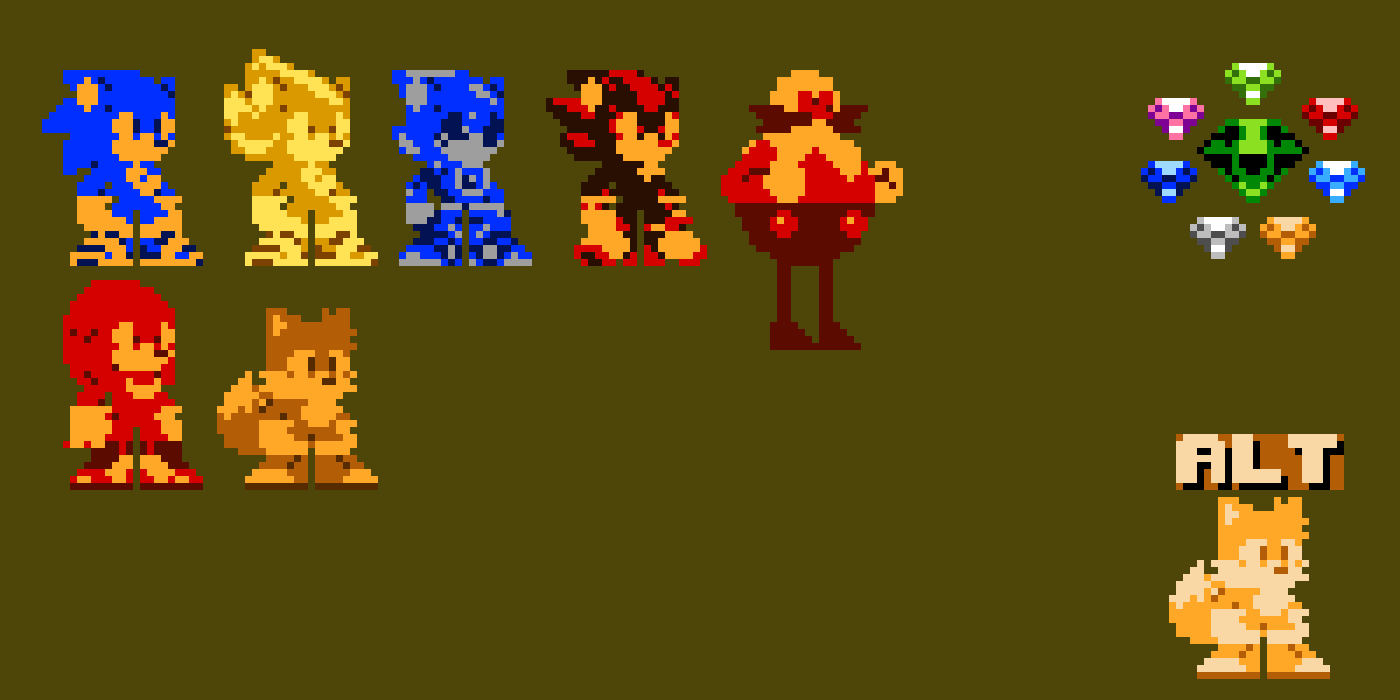 Pixilart - NEW Sonic Characters NES Styles by JamGamerXL