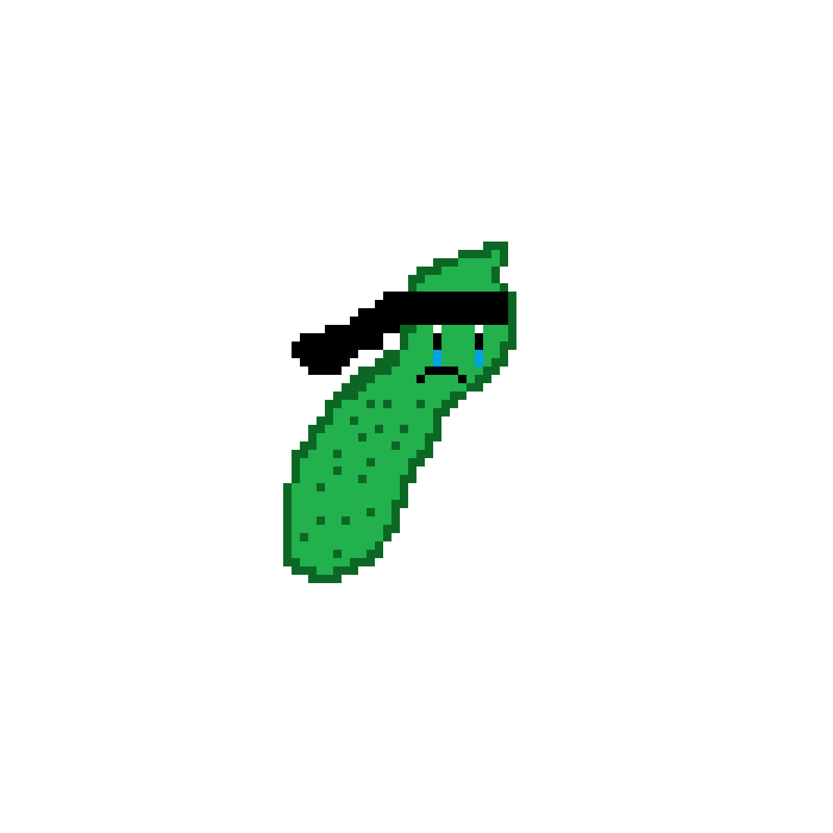 Pixilart - Crying Ninja Pickle by AvainPortti