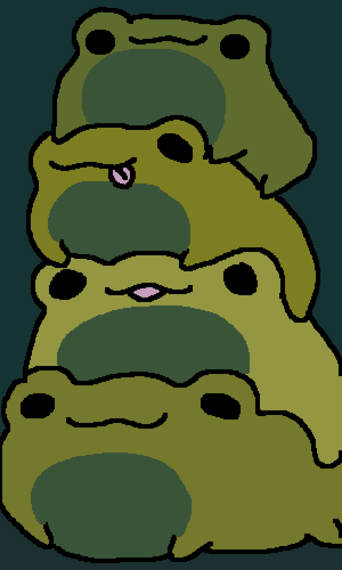 Pixilart - frog stack base by best-seller