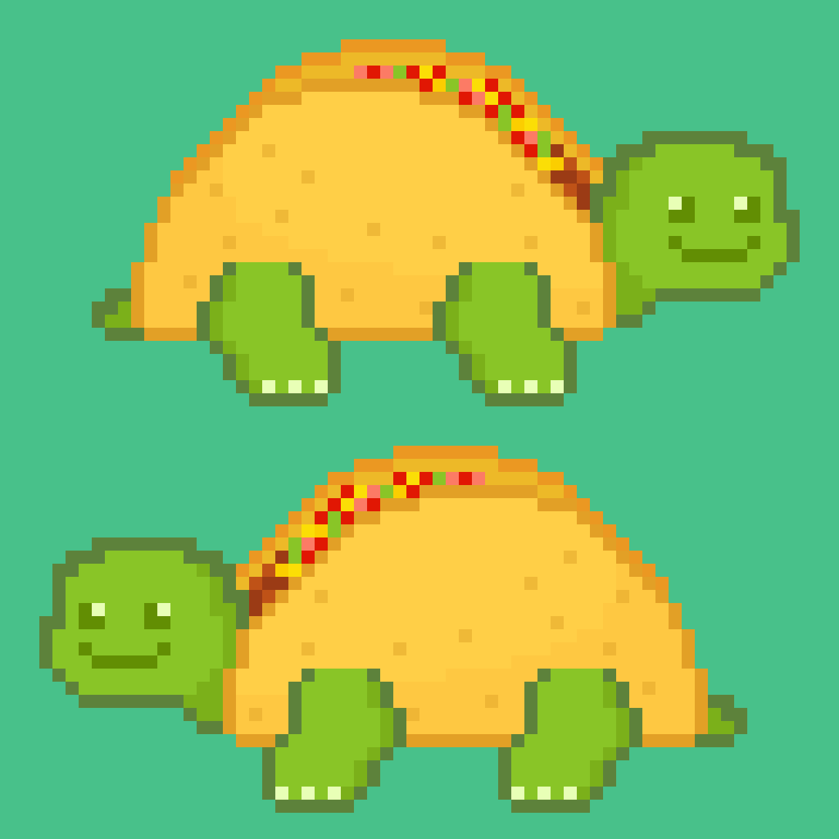 Pixilart - Taco Turtles by Squeepy