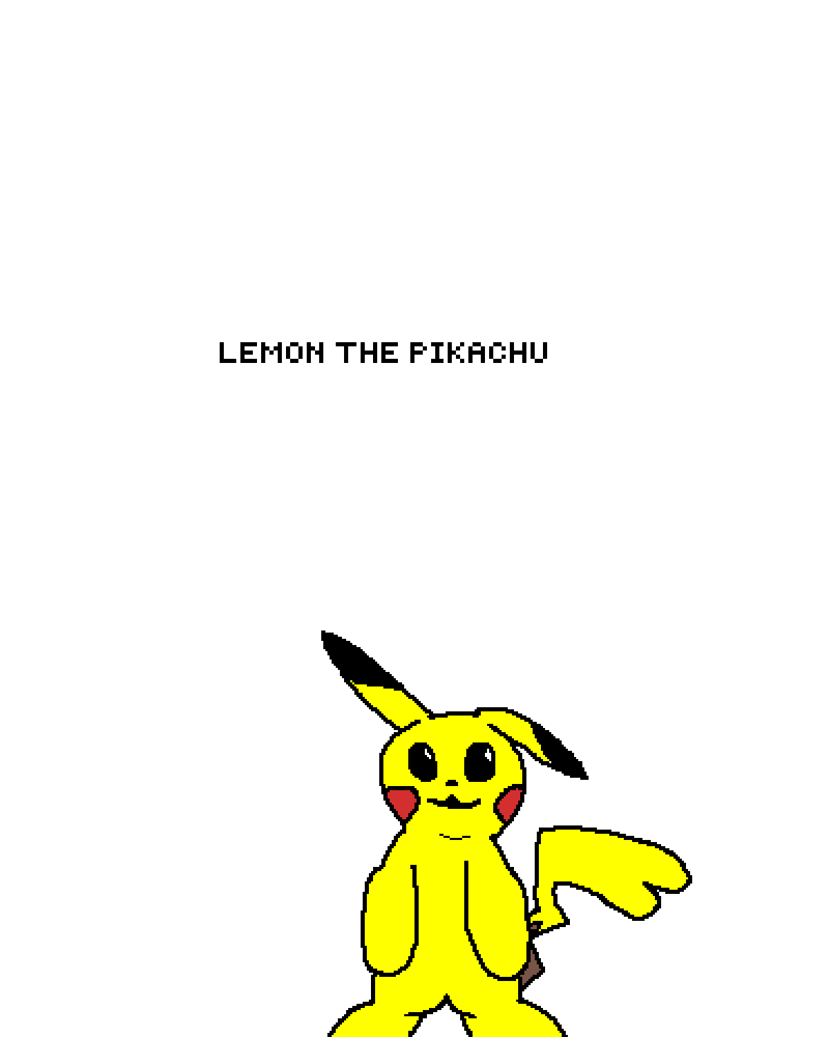 Pixilart - lemon the pikachu by WaffleHall