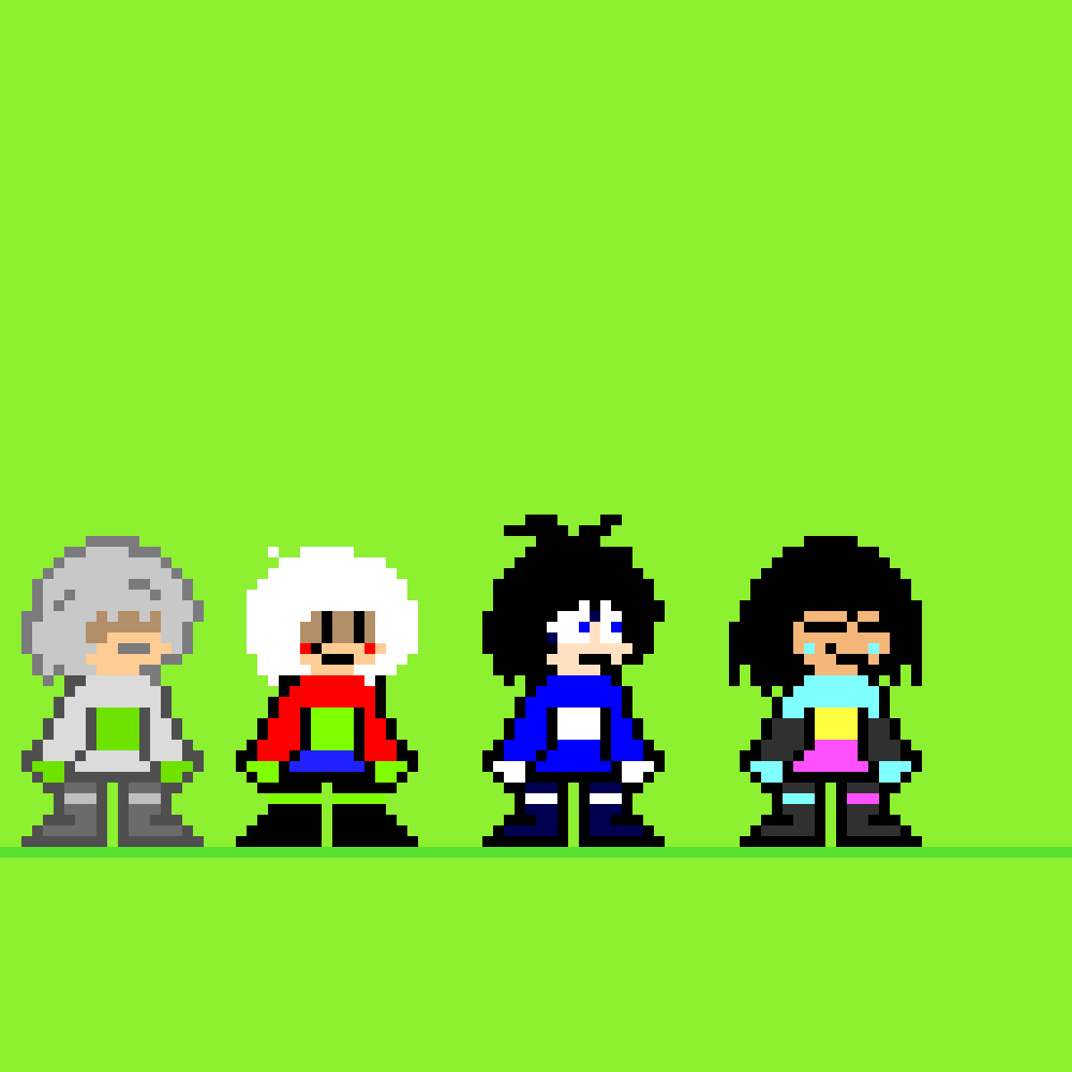 Pixilart - Grey, Prism, Casey, Ven Sprites by Cosmogos