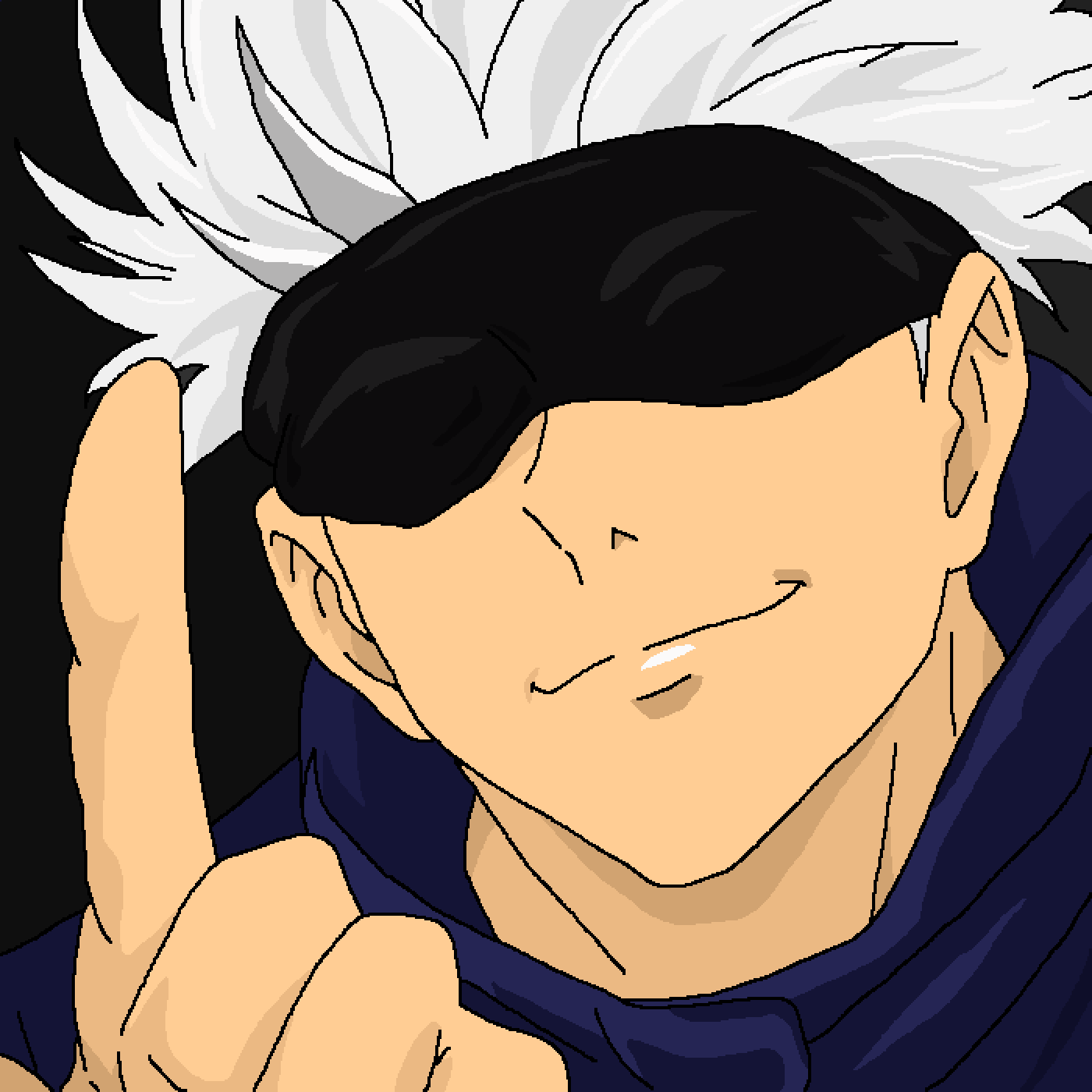 Pixilart - Gojo Base colored by thearter