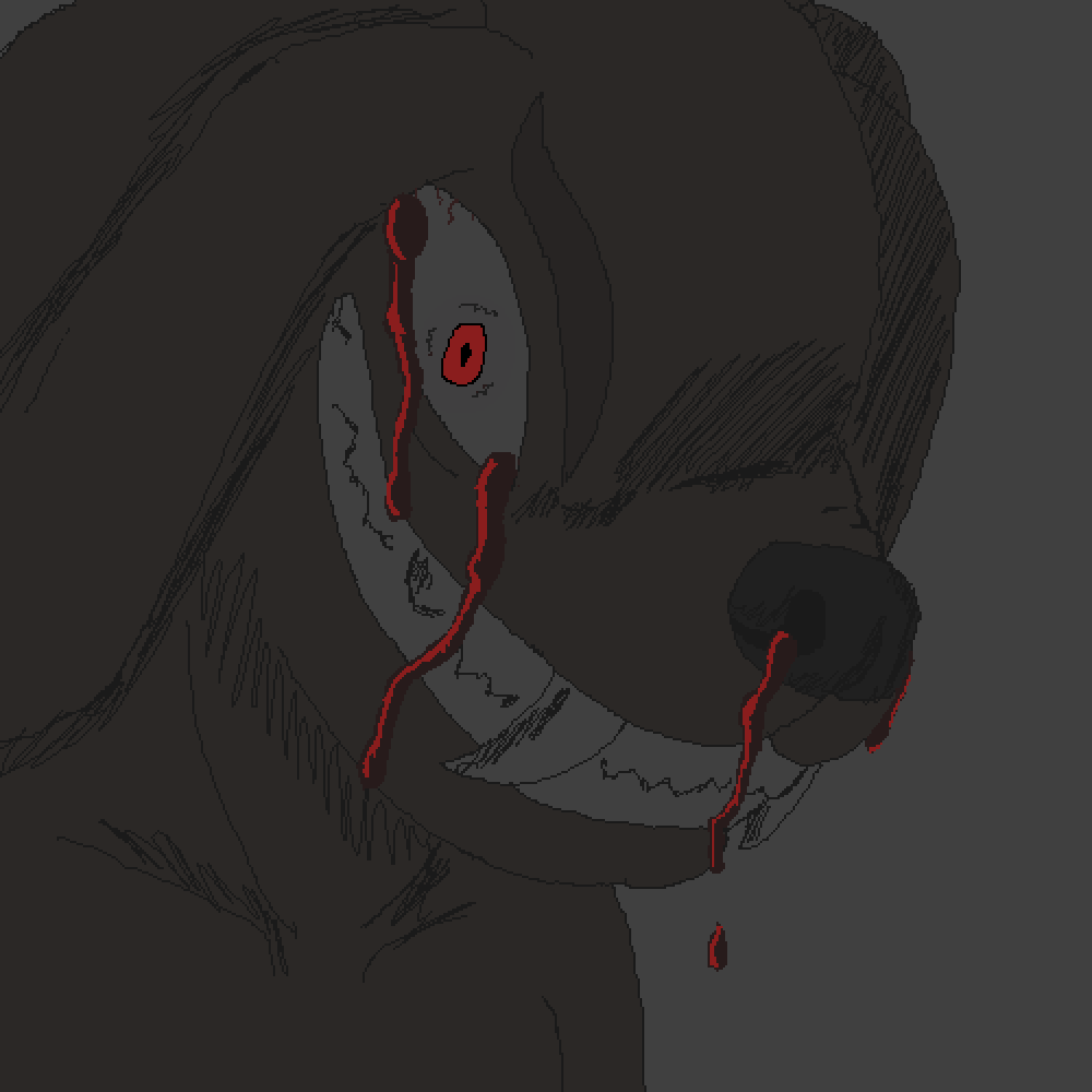 Pixilart - mad dog by redxw
