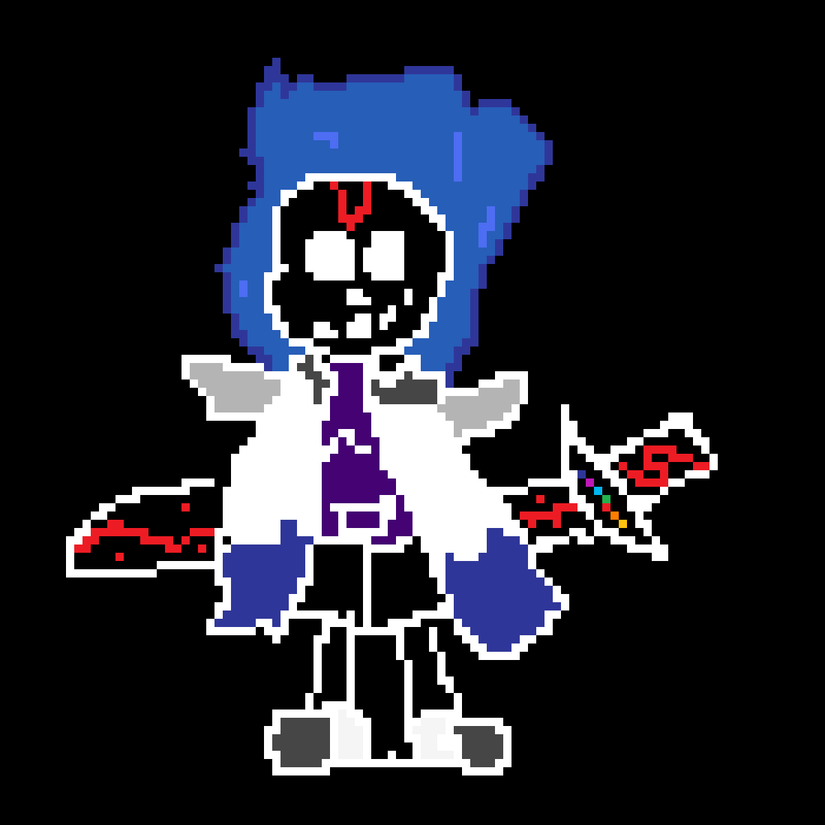 Pixilart - Underender!Sans by redcello