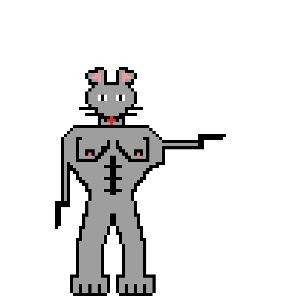 Pixilart - mouse with weapons by Lichy2410