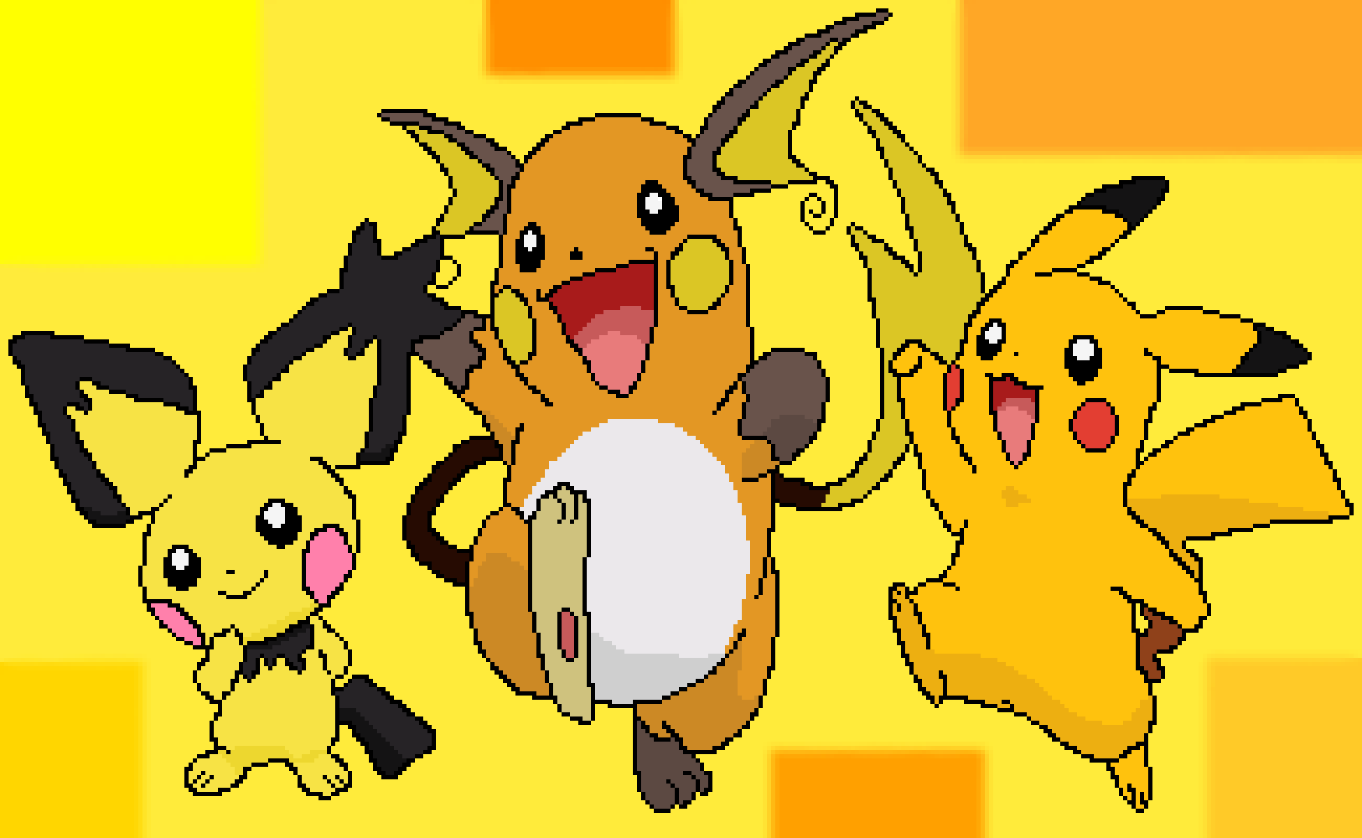 Pixilart - Pikachu Evolution Line by Pattywack
