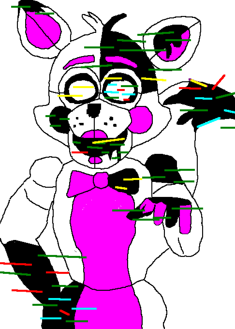 Pixilart - funtime foxy base by Springvel