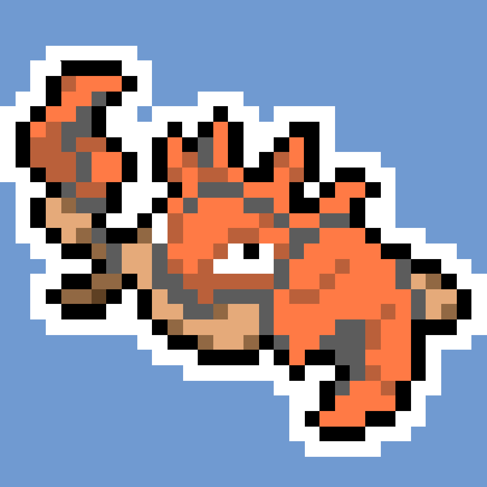 Pixilart - Pokemon 099 Kingler by Davidhehehe