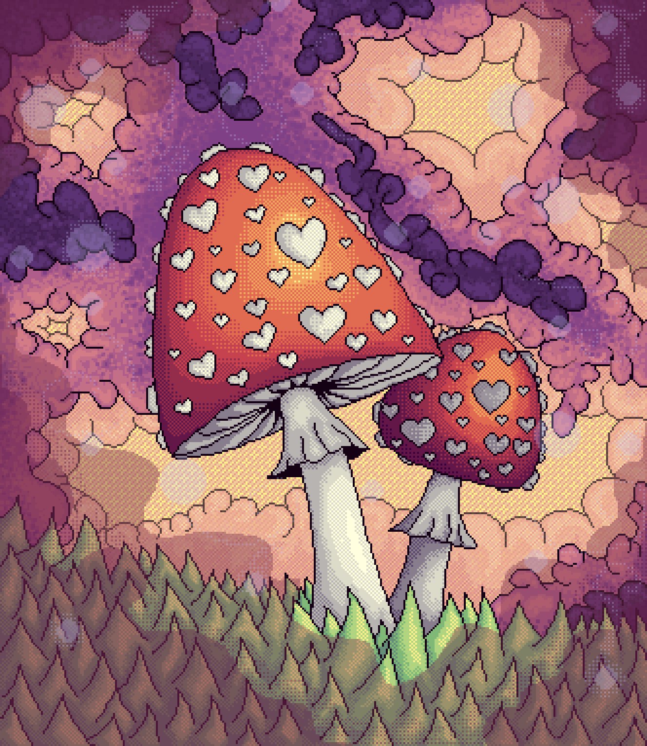 Pixilart - Love Mushrooms by MycoZephyr