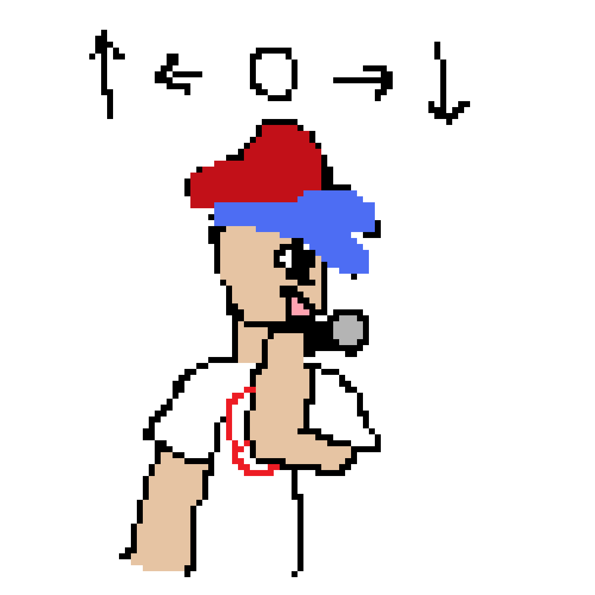 Pixilart - Boyfriend from FNF (Requested) by FNAF-lover0914