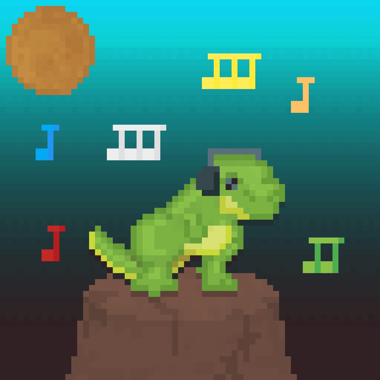 Pixilart - Dancing Dino by Ricardo-AOF