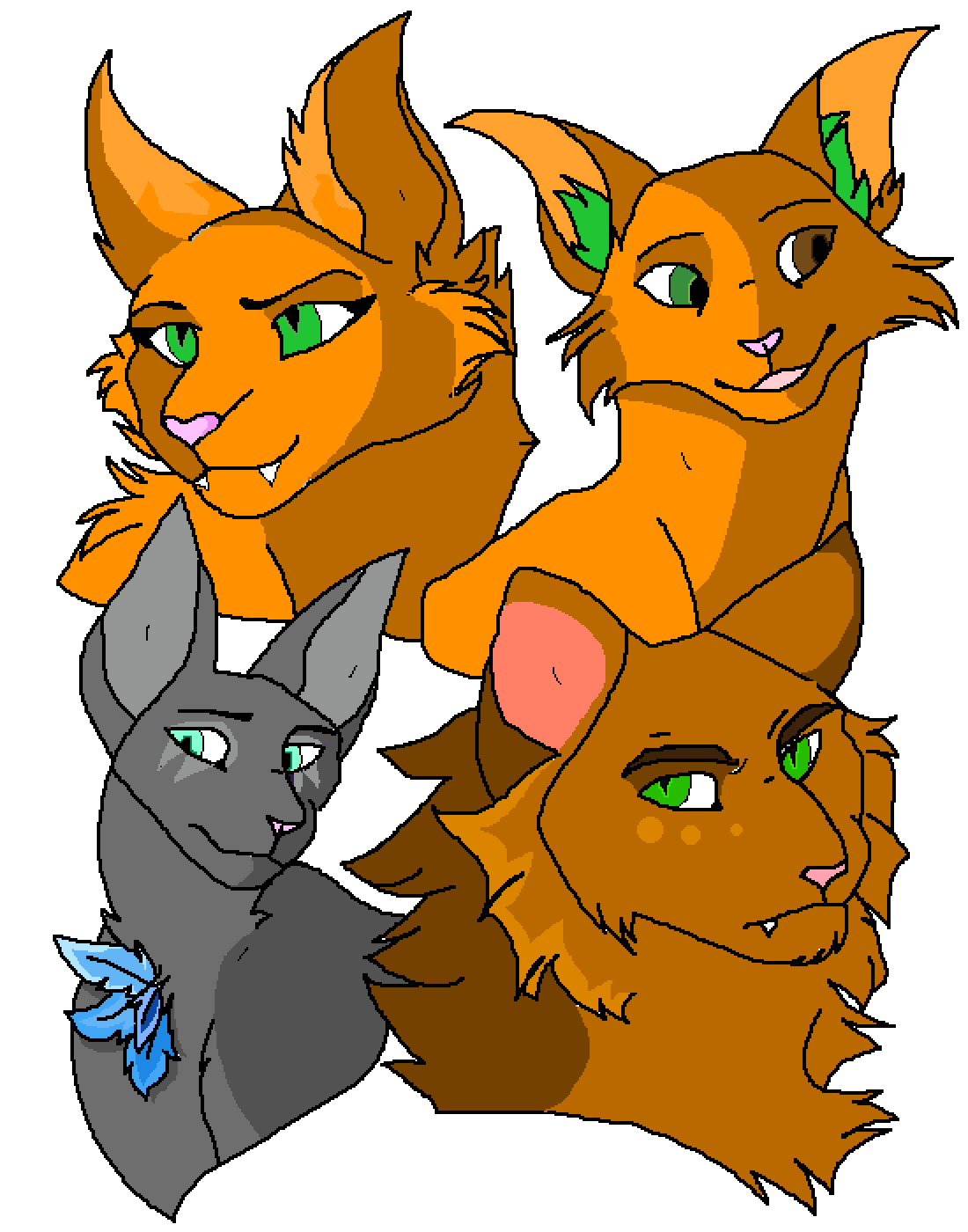 Pixilart - My Warrior OCs by CaleoForLife