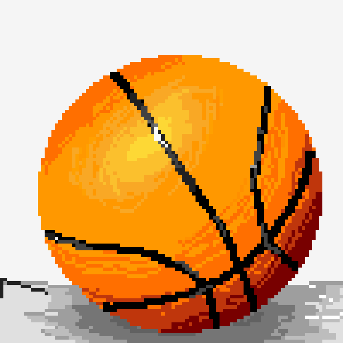 Pixilart - Basketball by Aballoonboi