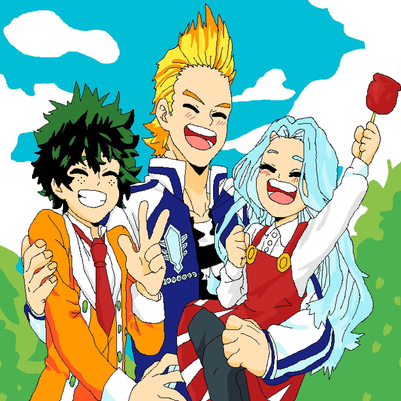 Pixilart - Deku Eri and Lemillion by Uzi-the-MD