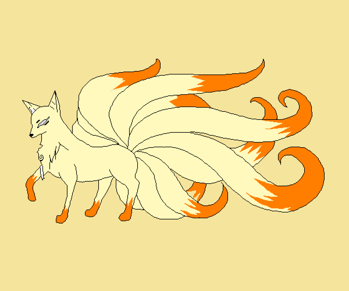 Pixilart - Kitsune (Ninetails) Base by TyDO