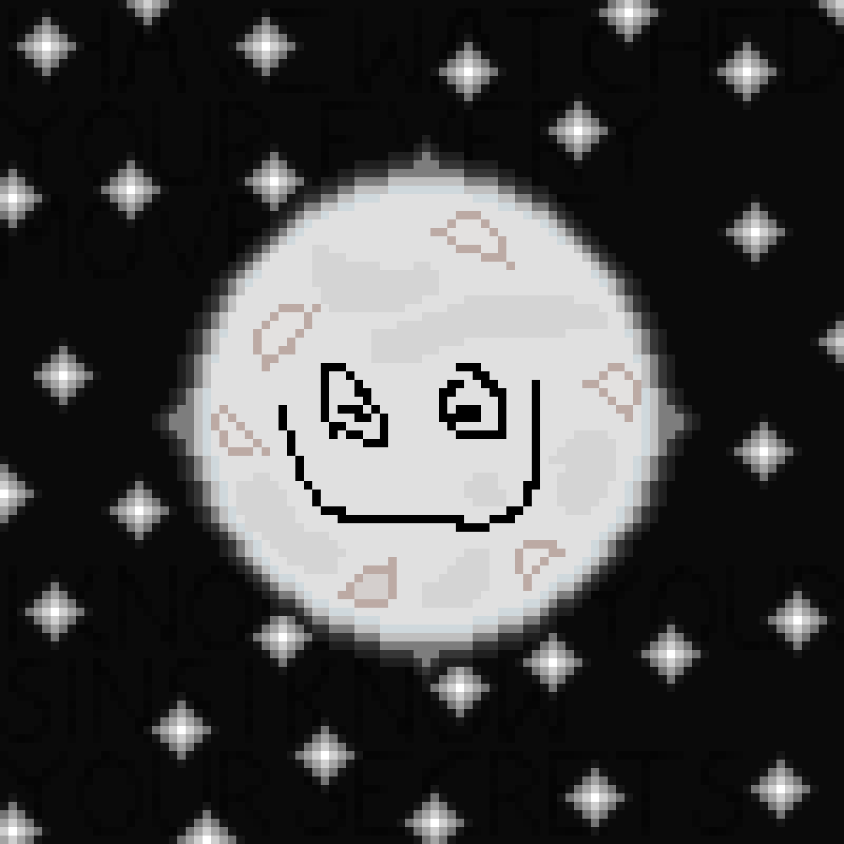 Pixilart - the moon has a face by MineClasher