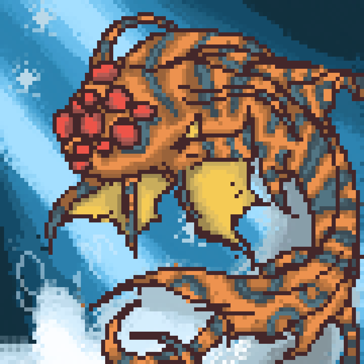 Pixilart - Monster fish by Lampymuffins