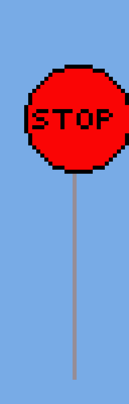 Pixilart - Stop sign by Heavenayard