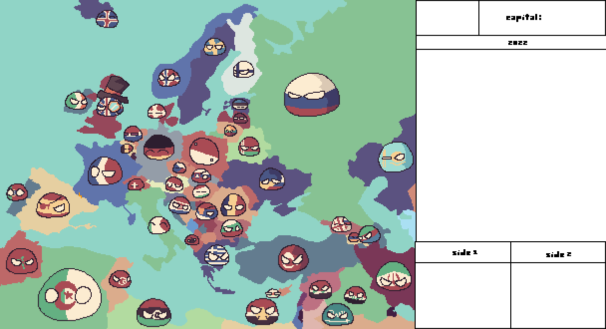 Pixilart - the map full of countryballs by Racraft4