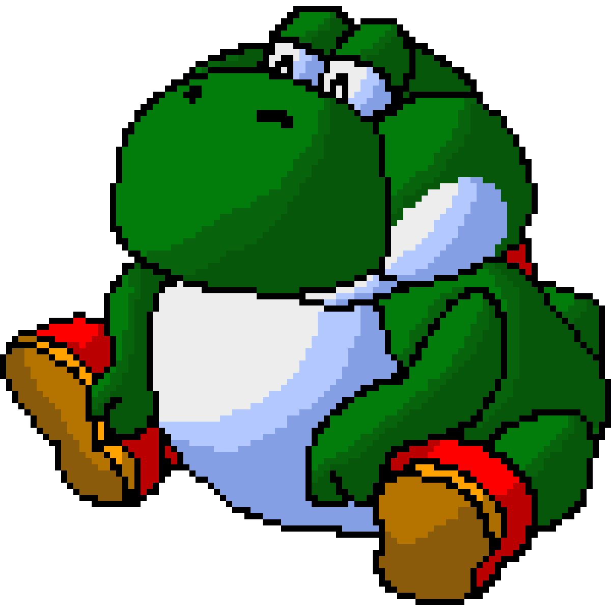 Pixilart - Fat Yoshi! by Bowserbeatdown