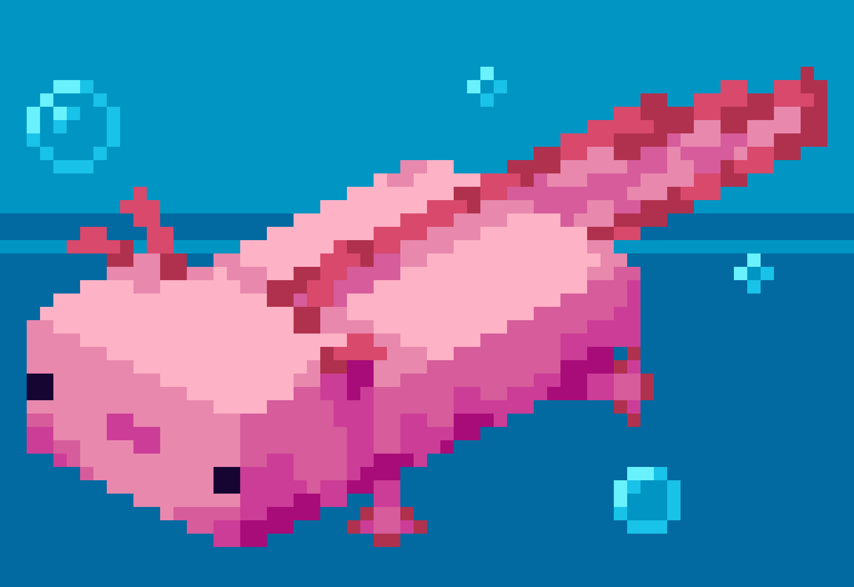 Pixilart - Axolotl by Polar34