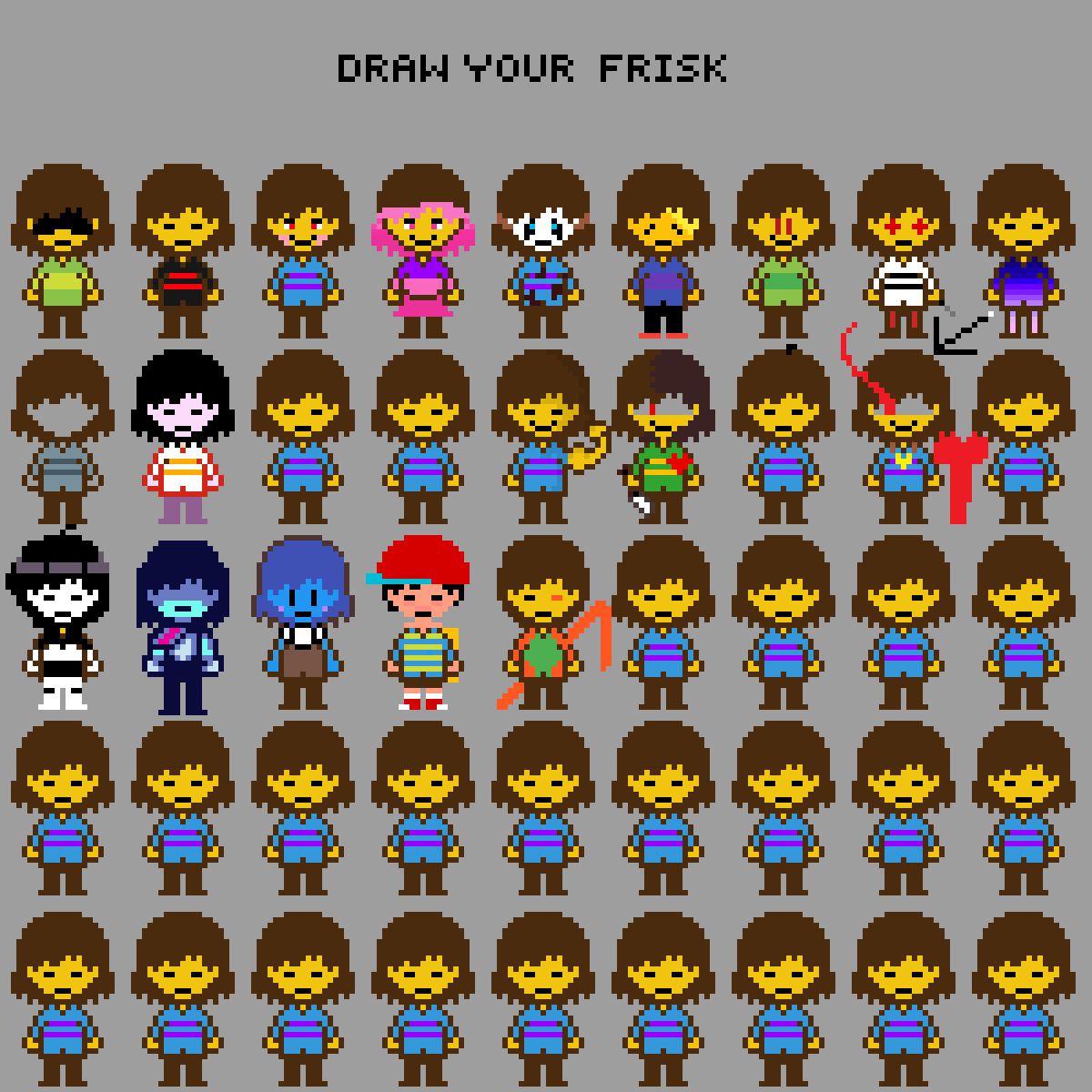 Pixilart - Ness Frisk edit by Chainvoid